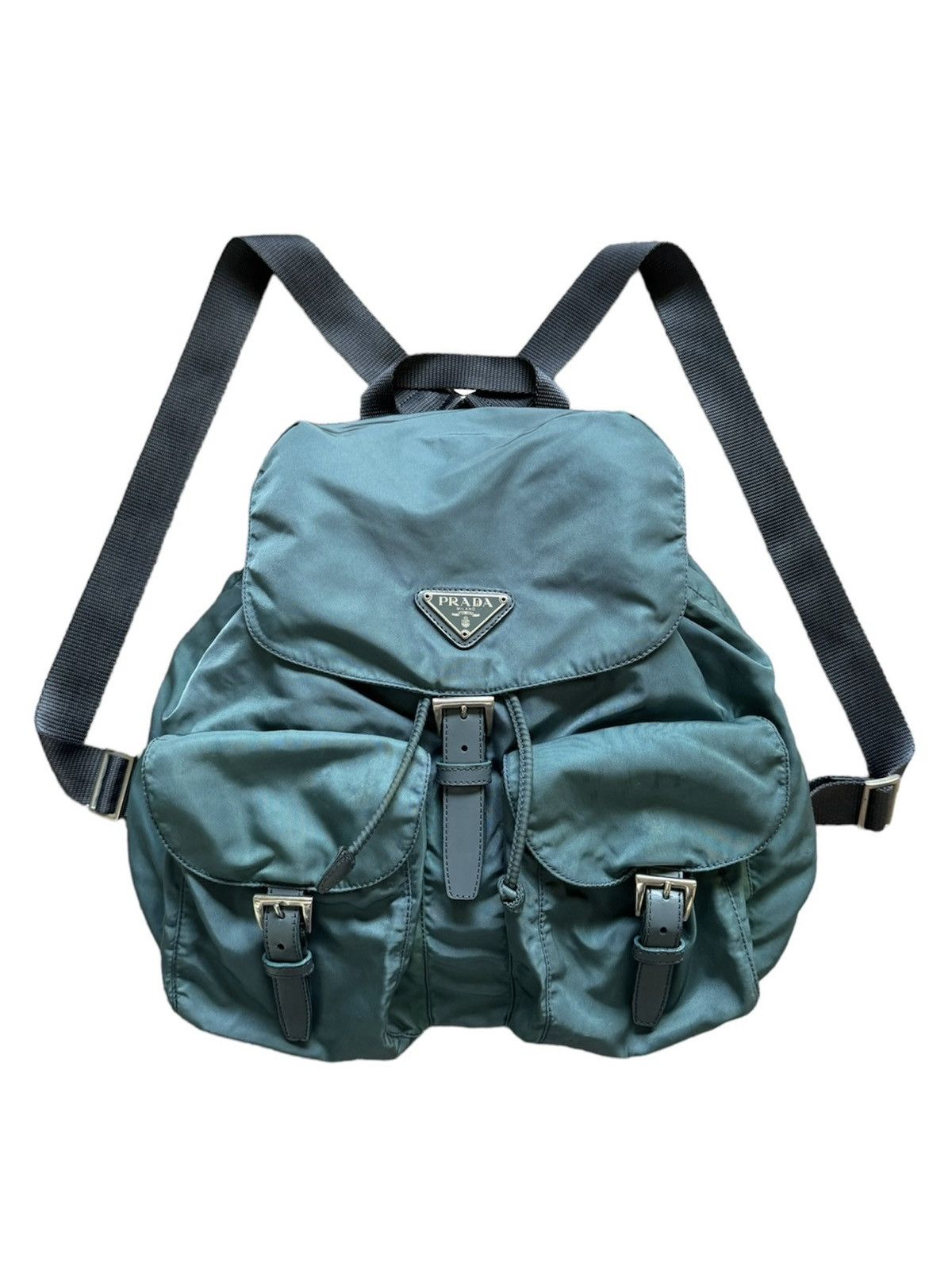 Prada Prada Milano ‘Denim’ Nylon Backpack | Grailed