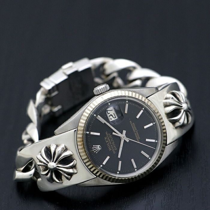 Rolex Chrome Hearts x Rolex Oyster Perpetual Datejust Watch | Grailed