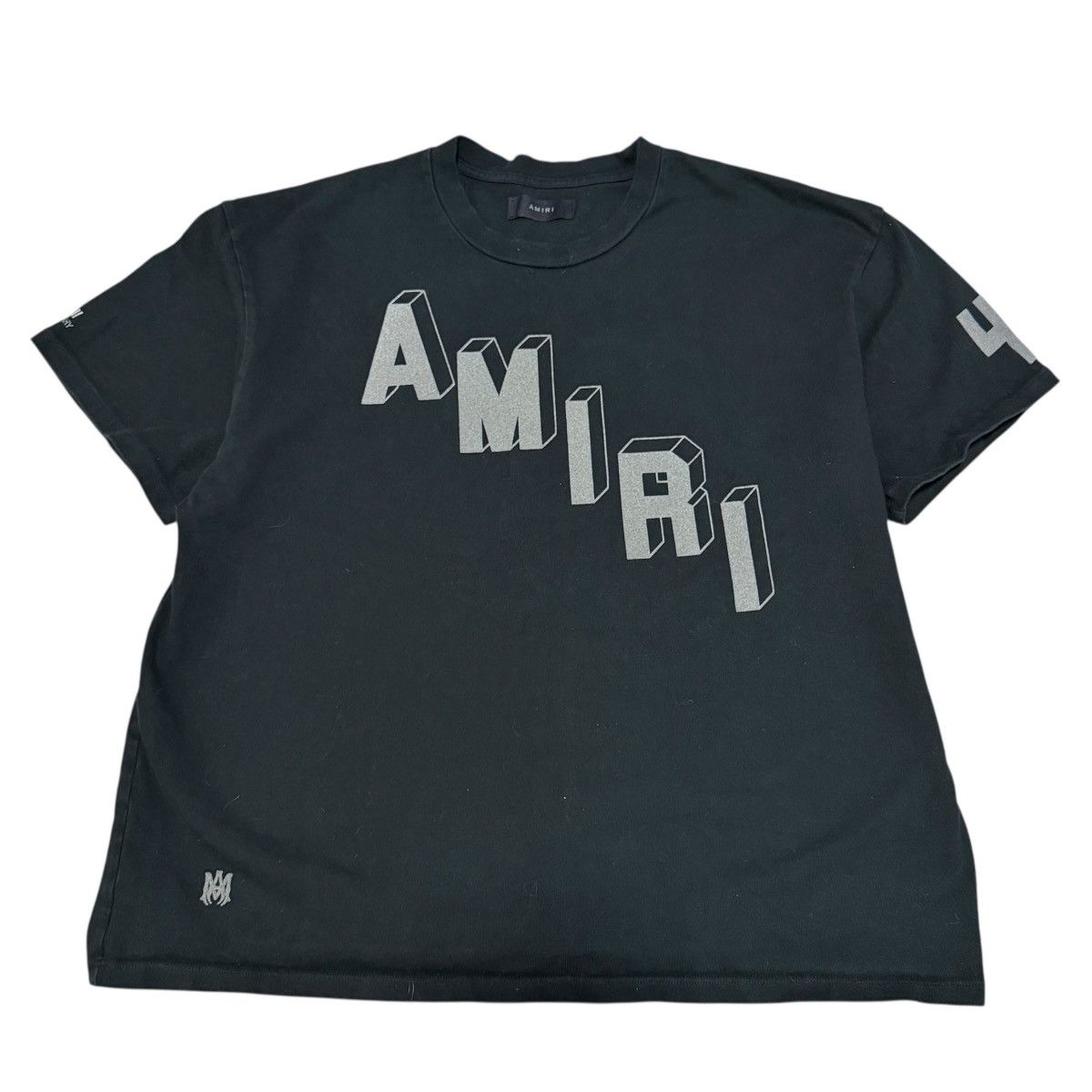 Amiri Amiri X Riccardi 45th Anniversary Flocked Hockey Skater Tee | Grailed