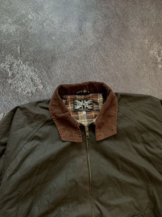 Vintage Combat Made in England Wax Jacket Harrington | Grailed