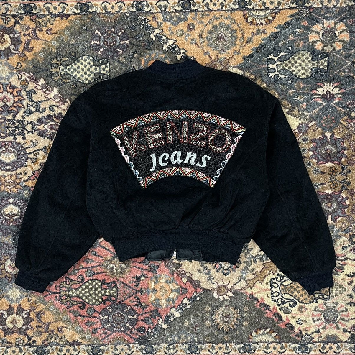 Japanese Brand × Kenzo × Vintage Vintage Kenzo Jeans Big Logo Jacket 90s Japanese Rare Grail ...