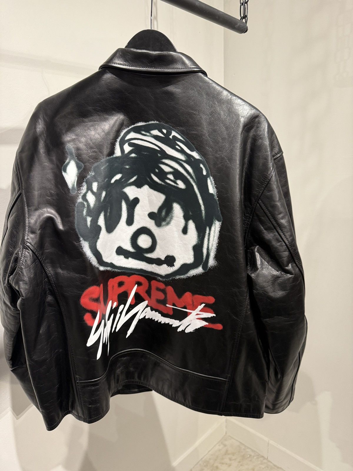 Supreme × Yohji Yamamoto Supreme Yohji Yamamoto Leather Jacket Large ...