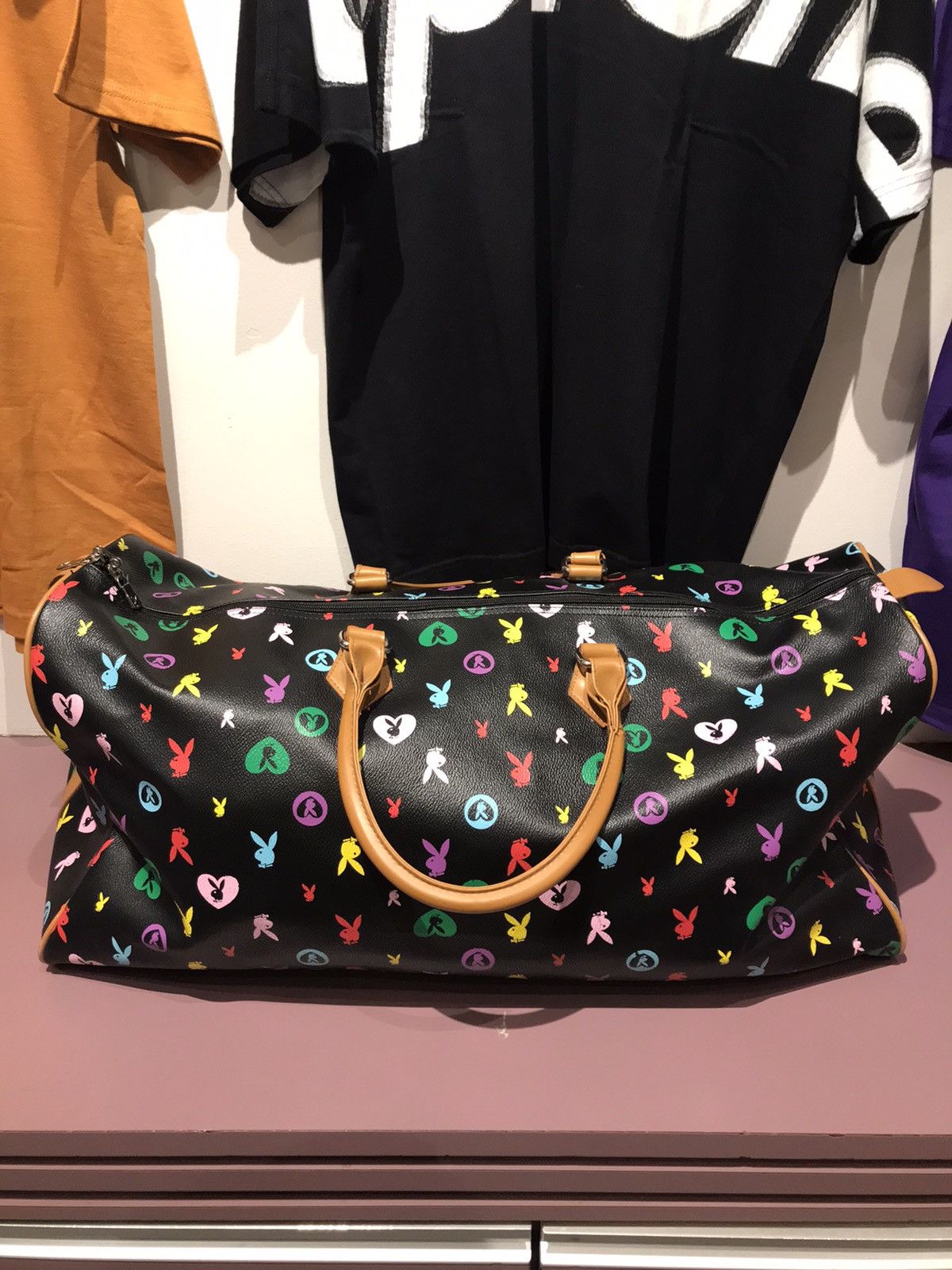 Vintage vintage Playboy bunny LV louis multicolor monogram AOP bag ...