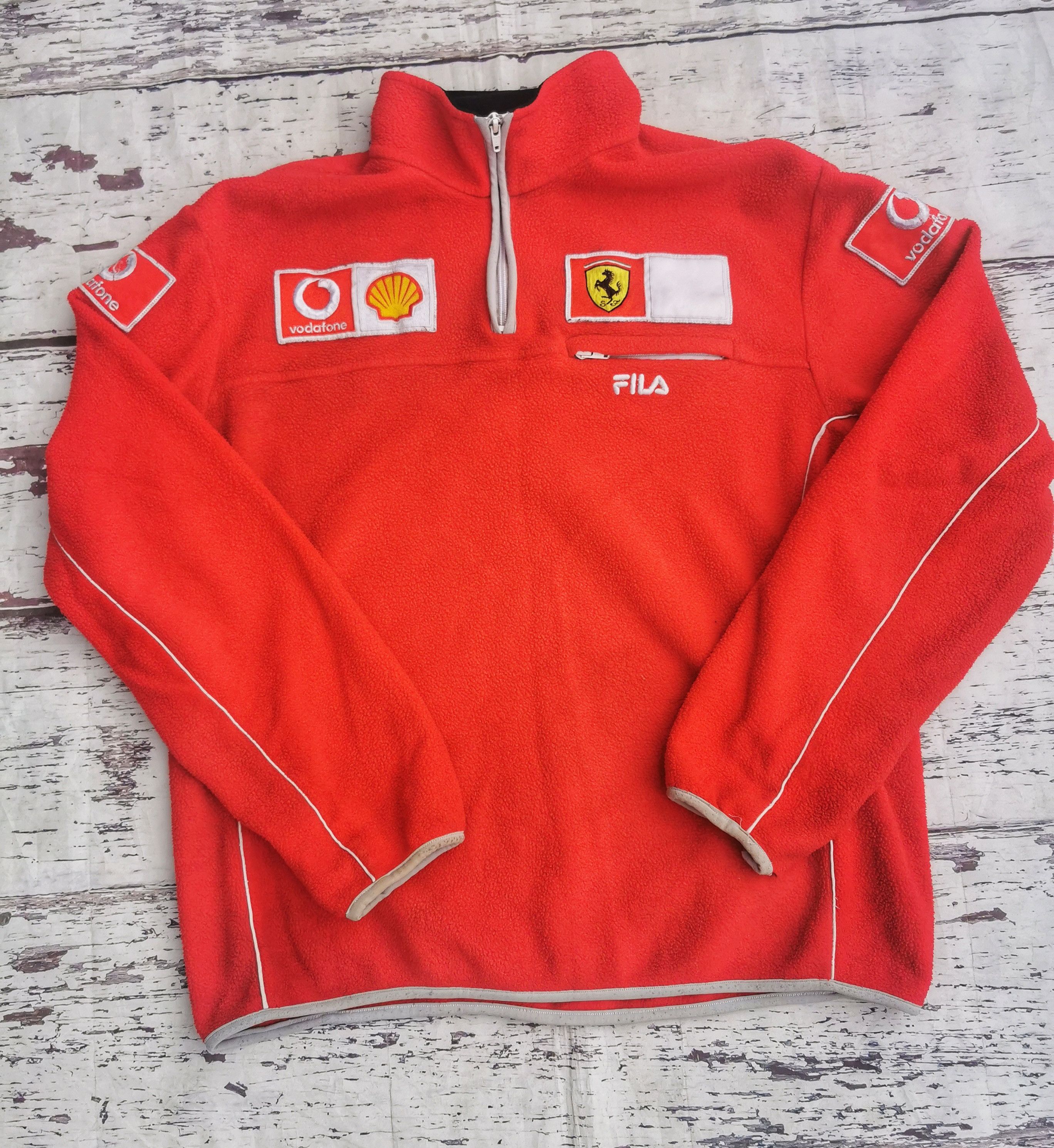 Ferrari × Streetwear × Vintage Vintage Ferrari Fila Fleece Crewneck F1 ...