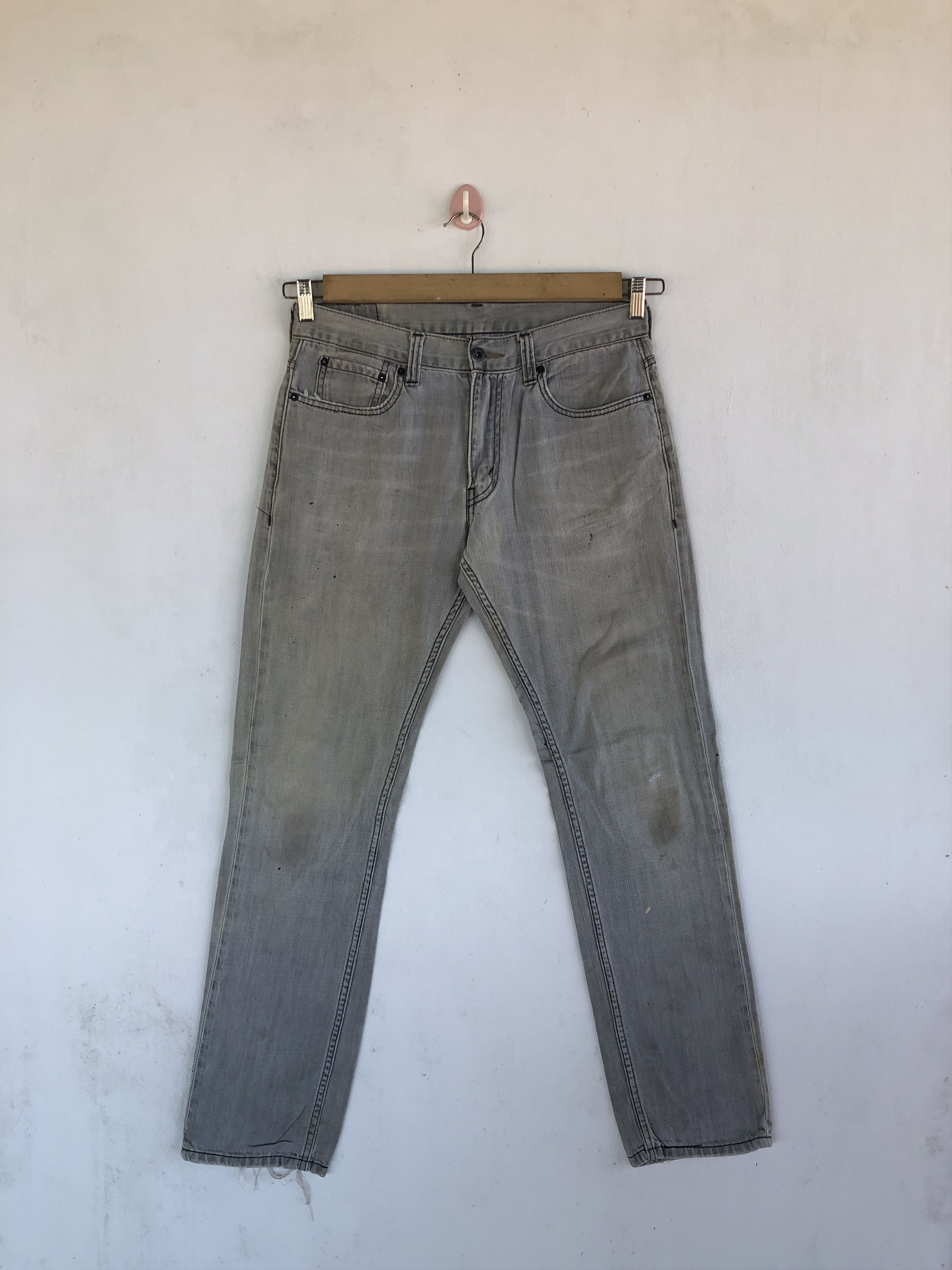 Levi's × Vintage Vintage Levi's 511 Skinny Jeans Ash Gray Black Levis Denim | Grailed
