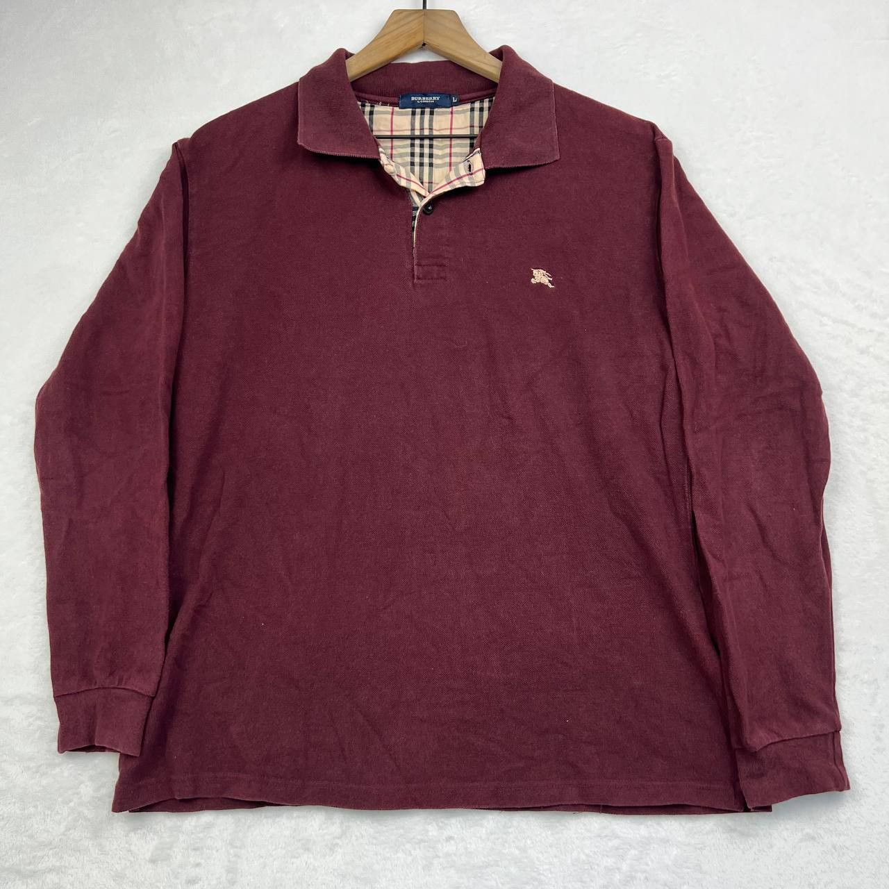 Burberry Burberry Brit Polo Shirt Men Large Red Collared L | Grailed