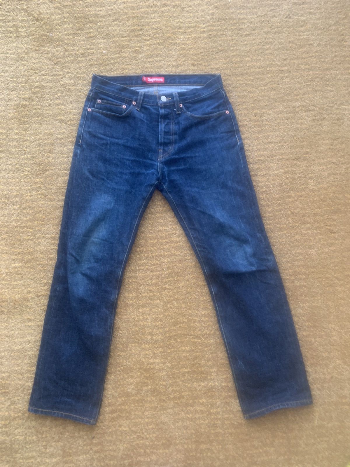 Supreme Supreme selvedge slim fit rigid denim | Grailed