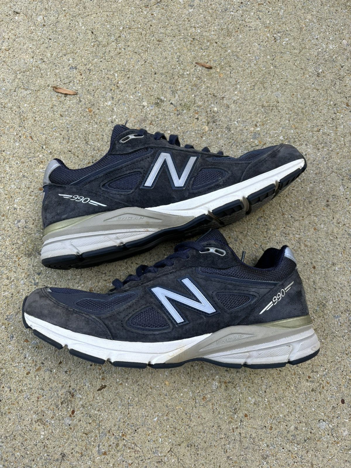 Kith × New Balance New Balance X Kith 990v4 Kith Navy | Grailed