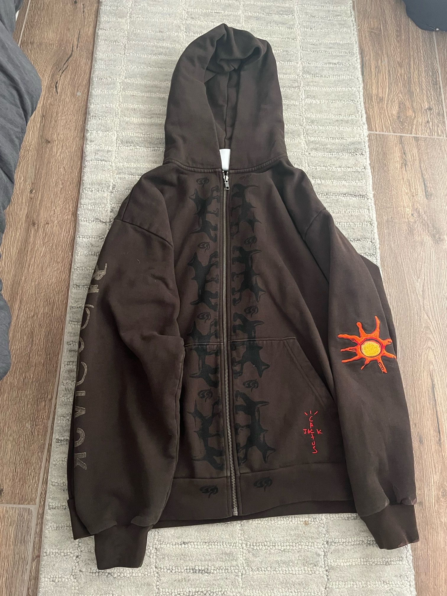 Travis Scott Travis Scott Zip Up Hoodie | Grailed