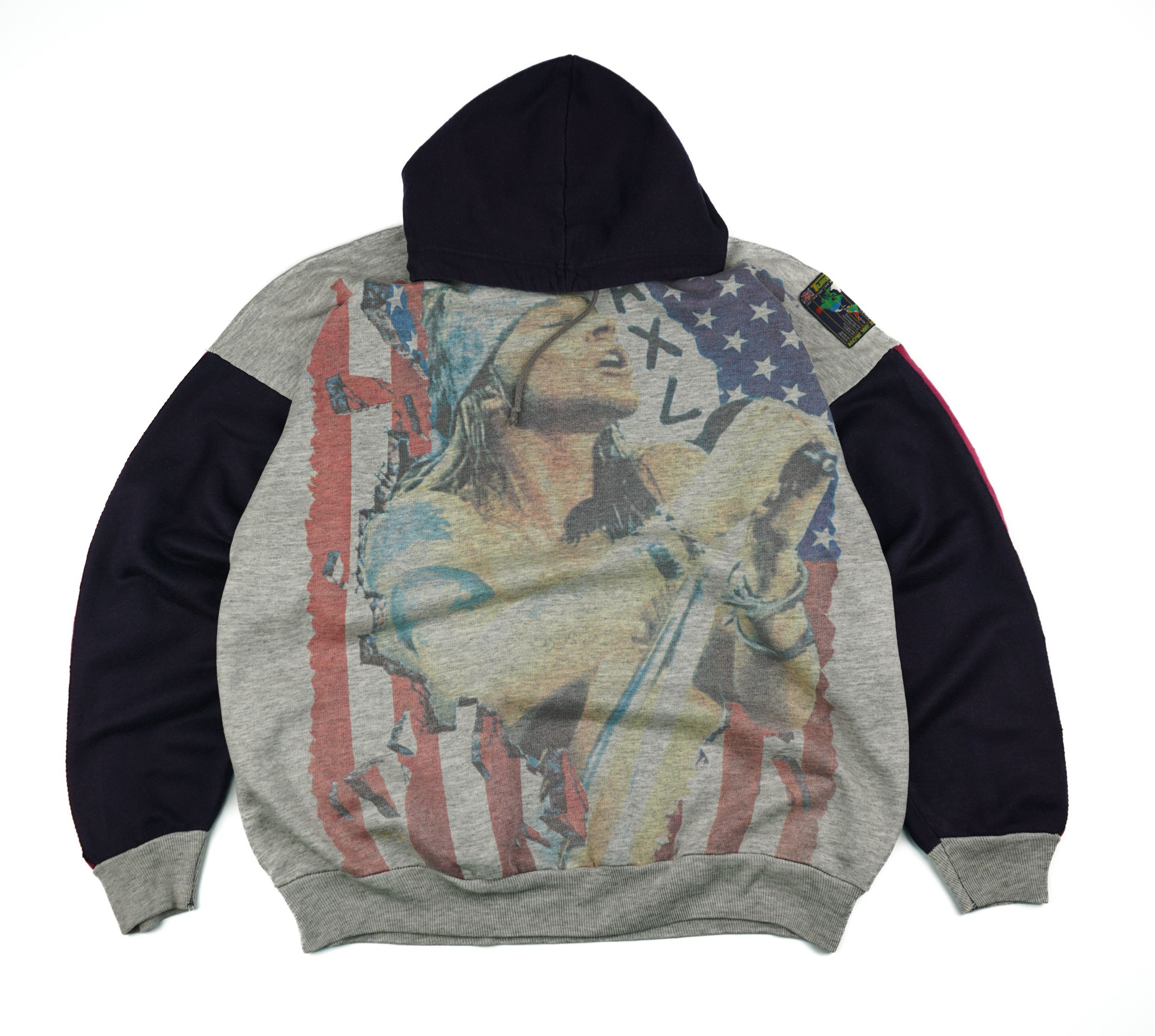 Vintage Vintage 1990s Axel Rose Guns N Roses Hoodie All Over Print ...