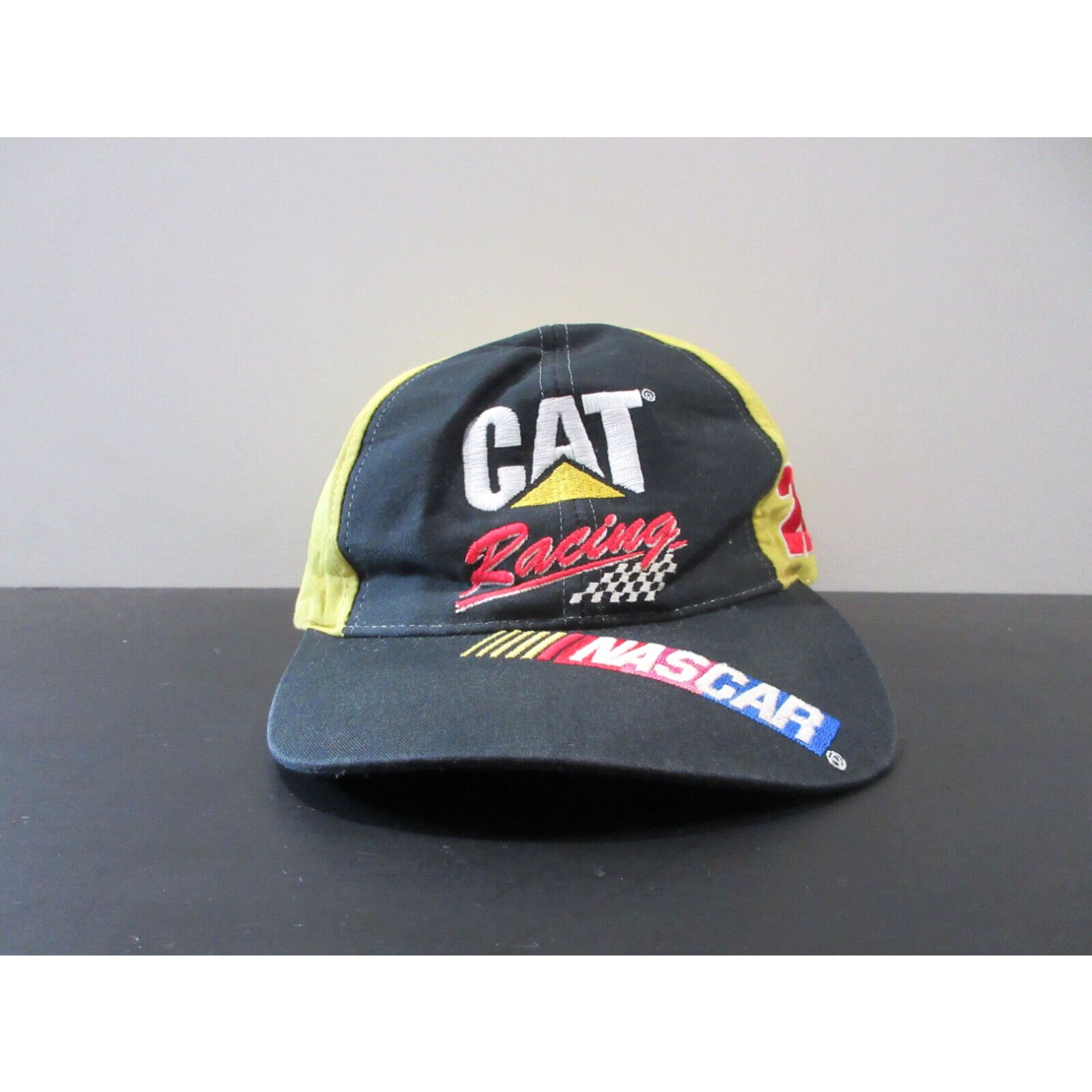 NASCAR VINTAGE Nascar Hat Cap Snap Back Black Ward Burton Cat ...