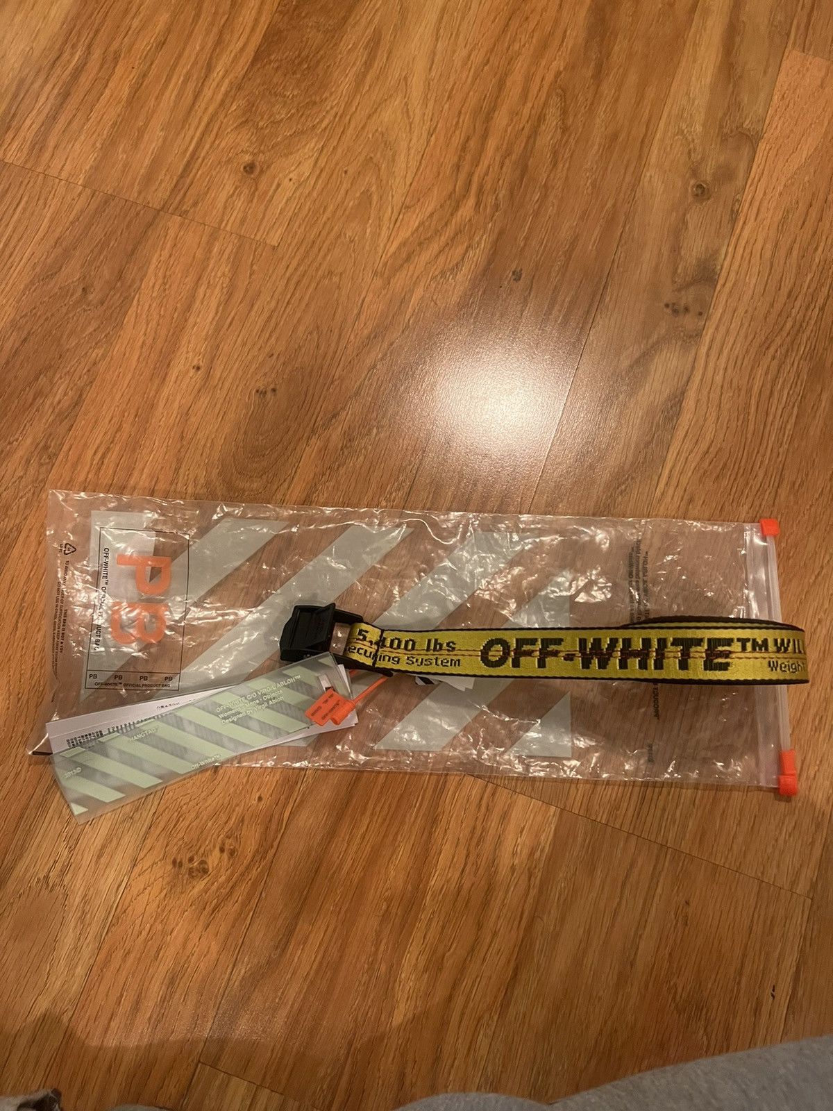 Off-White Mini industrial off white belt | Grailed