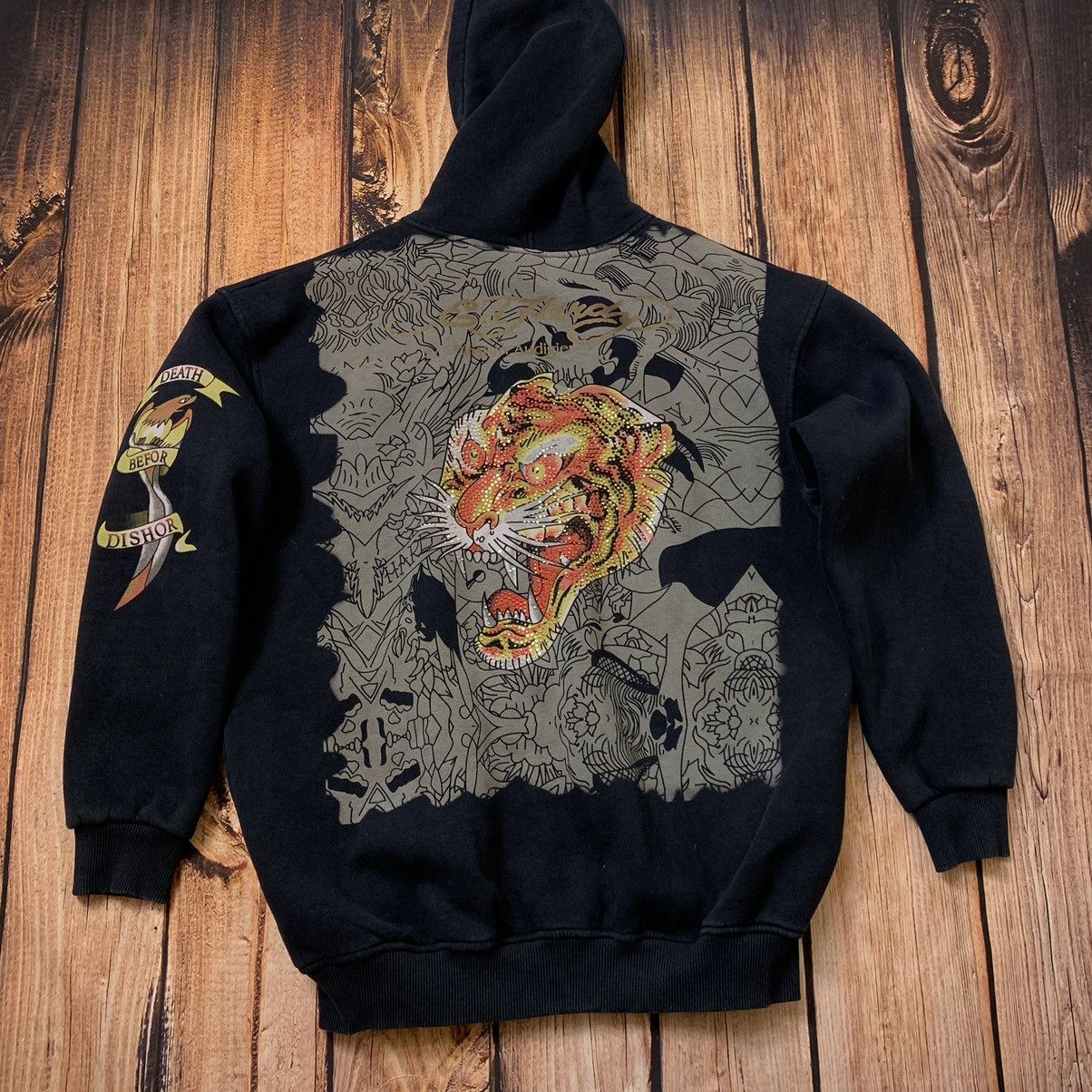 Ed Hardy × Japanese Brand × Vintage Vintage Zip hoodie Ed Hardy y2k ...