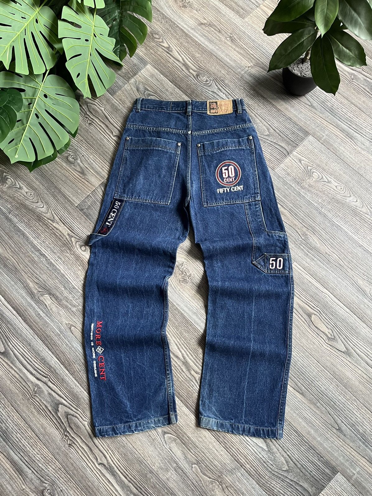 50 Cent × G-Unit × Vintage 50 CENT RARE VINTAGE CARPENTER BAGGY DENIM ...