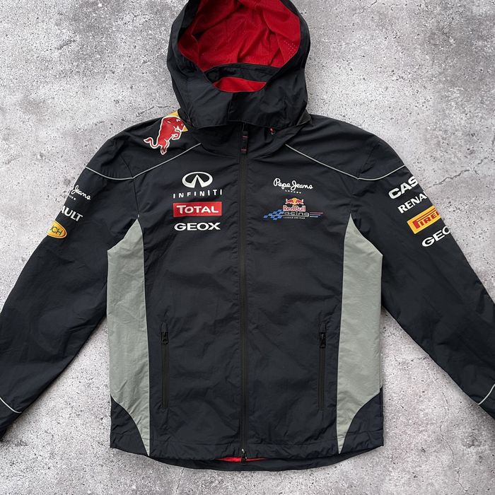 Pepe Jeans Red Bull Infinity Racing F1 Rain Proof Jacket Team Line ...