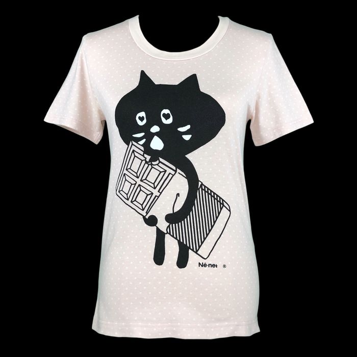 Issey Miyake Issey Miyake Nenet Nya Cats Chocolate Big Logo Tee Shirt ...