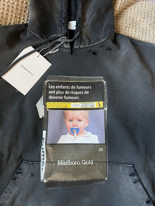 Alexander Digenova Cigarette Hoodie: Vintage Black | Grailed