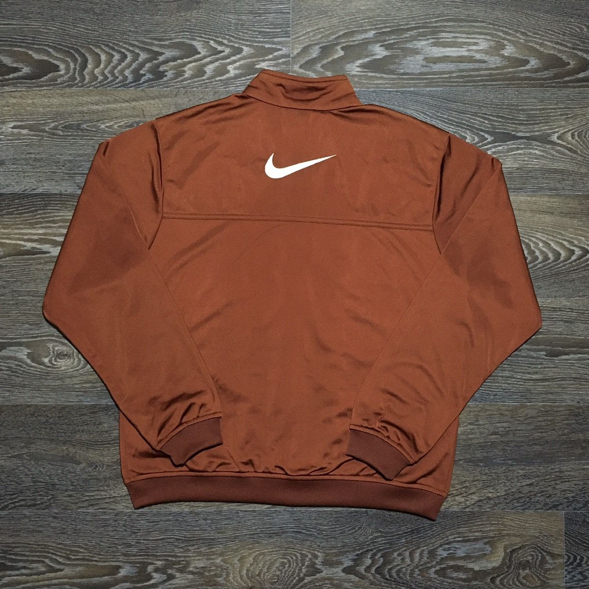 Nike Rare Y2K Nike Shimmer Caramel Brown Track Top Jacket | Grailed