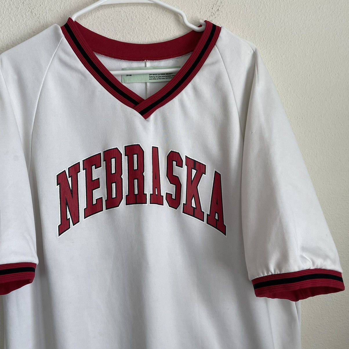 Off-White Off White Nebraska Short Sleeve Jersey Tee T Shirt | Grailed