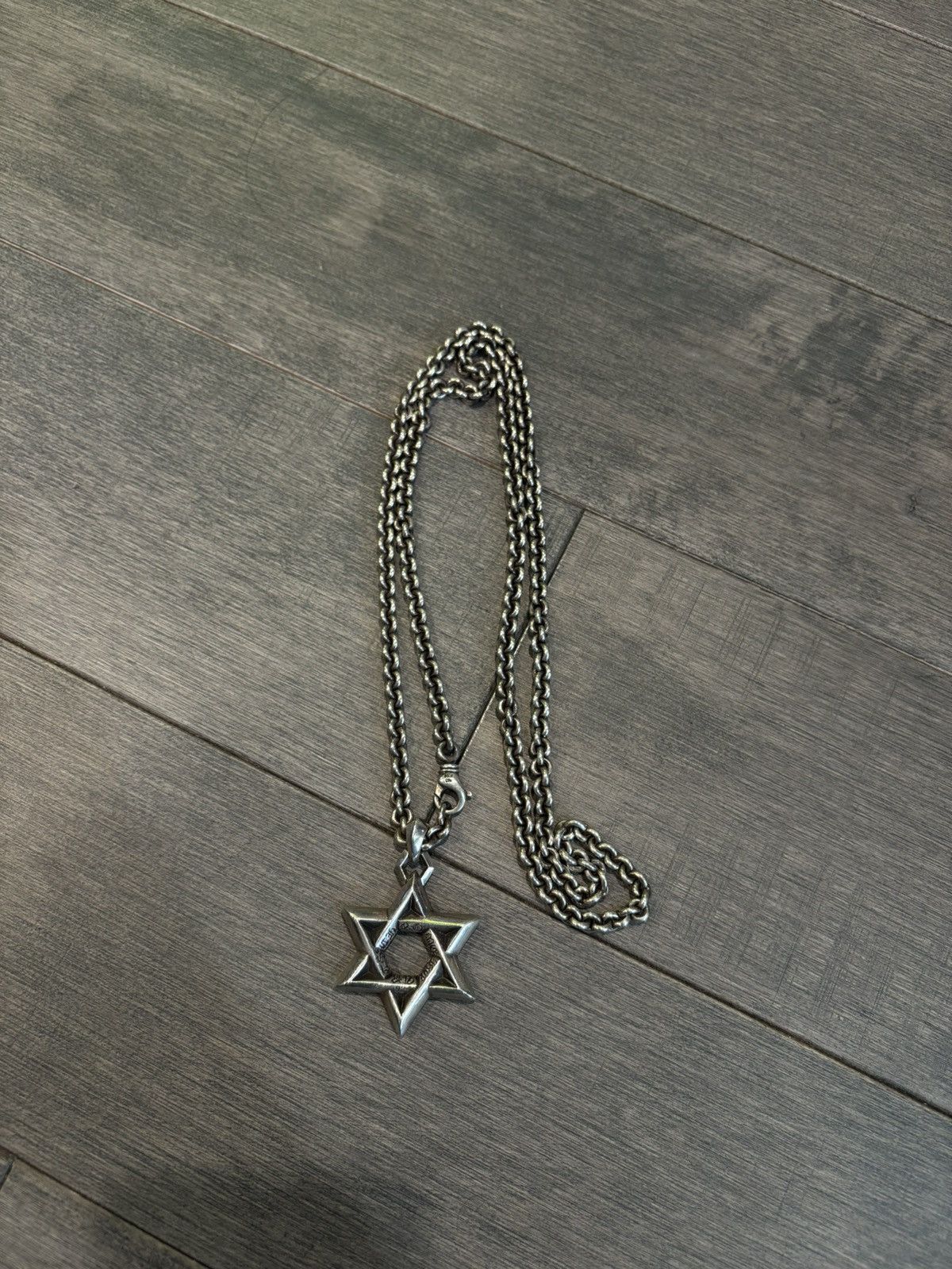 Chrome Hearts Chrome hearts Star of David + chain necklace | Grailed