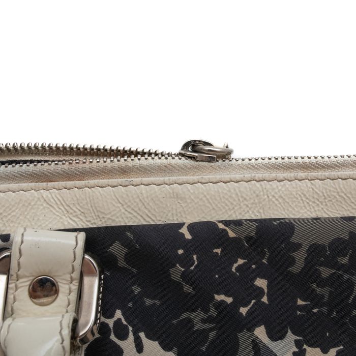 Burberry BURBERRY Black Nylon Beatcheck Floral Florence Bag | Grailed