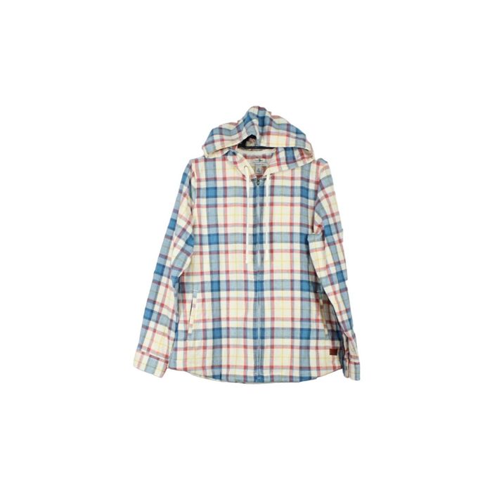 Ll Bean Ll Bean Scotch Plaid Flannel Shirt Relaxed Zip Hoodie Grailed