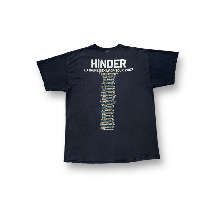 Vintage 2007 Hinder Extreme Behavior Tour T-shirt | Grailed