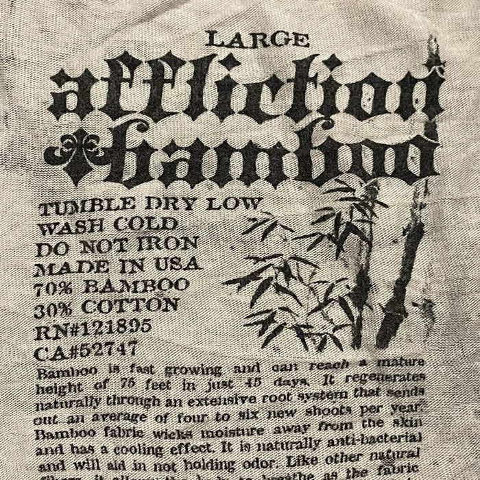 Ed Hardy Rare Affliction Bamboo Tee Y2K Style | Grailed