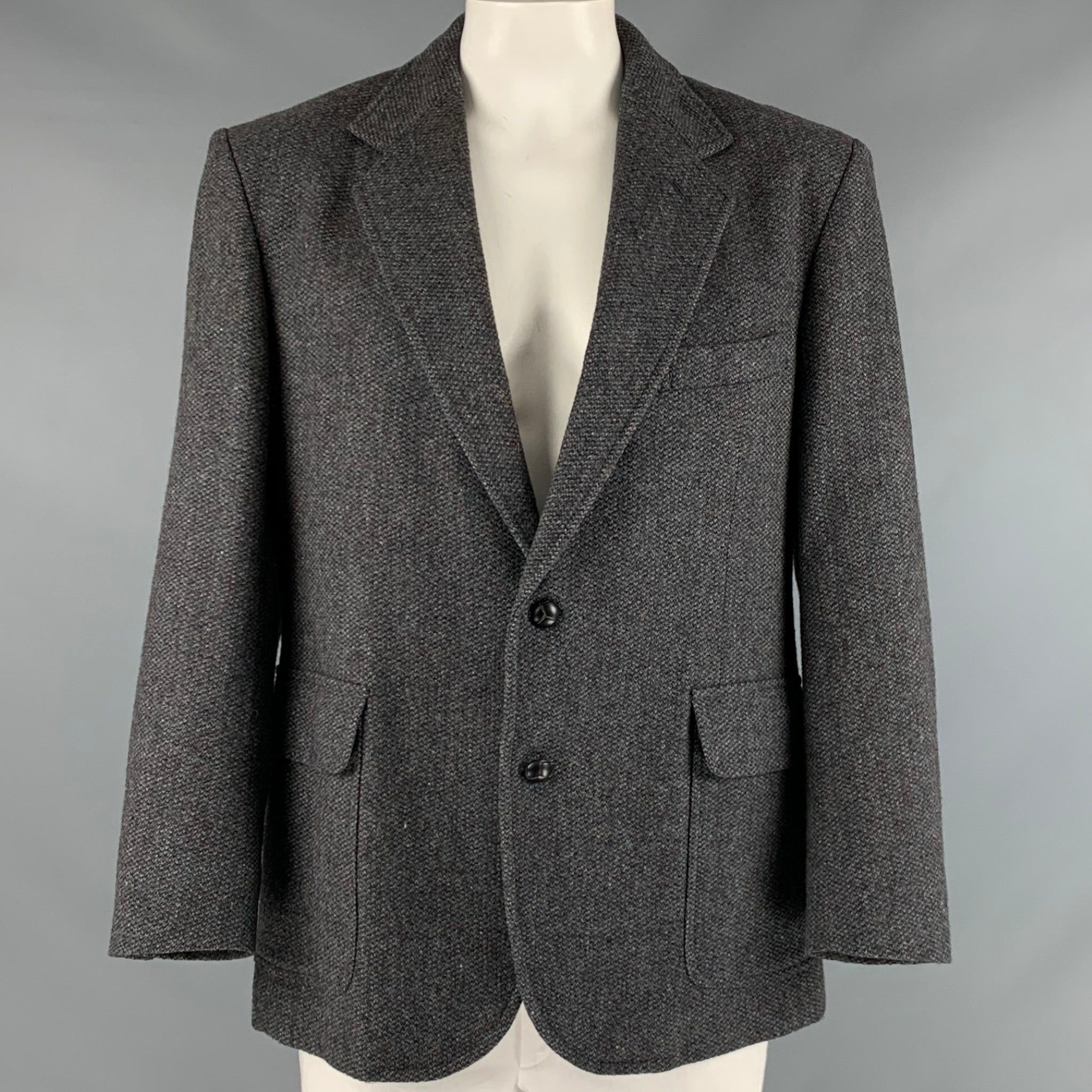 Pendleton 44 Blue Tweed Wool Notch Lapel Sport Coat | Grailed