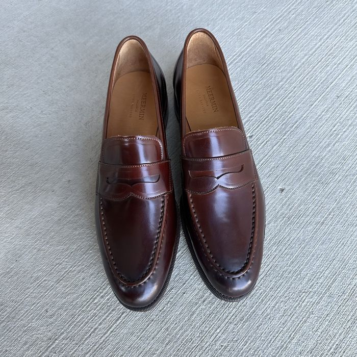 Meermin Meermin Burgundy Shell Cordovan Loafer UK7 | Grailed