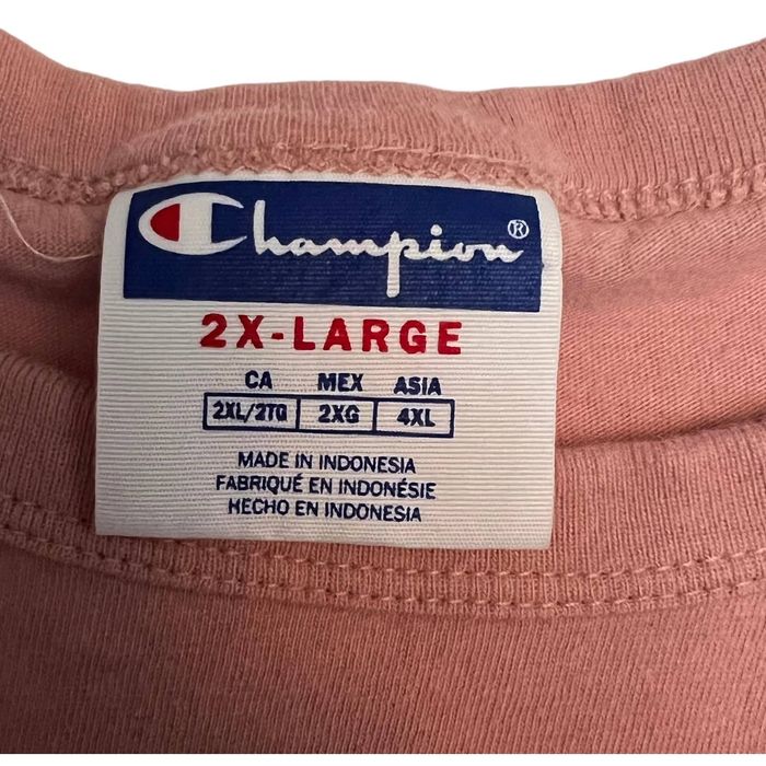 Champion Vintage Champion Label Branded Felt Logo T-Shirt | Grailed