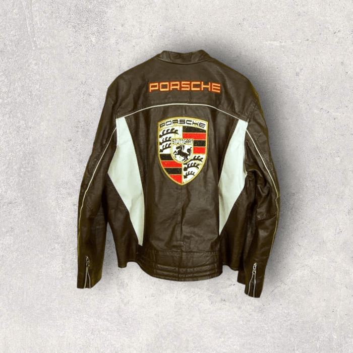 Vintage 🔥Vintage Porsche Racing Leather Jacket | Grailed