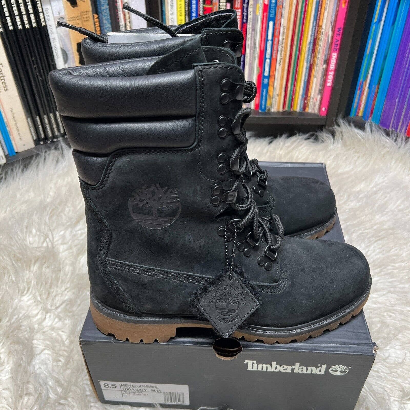 Timberland Timberland Super Boot Fur Black 8 Inch 40 Below TB0A1UCY ...