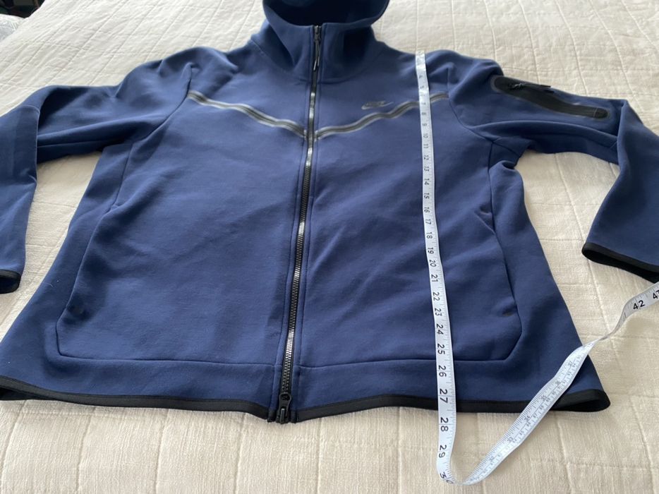 Nike Midnight navy Tech fleece hoodie XL | Grailed