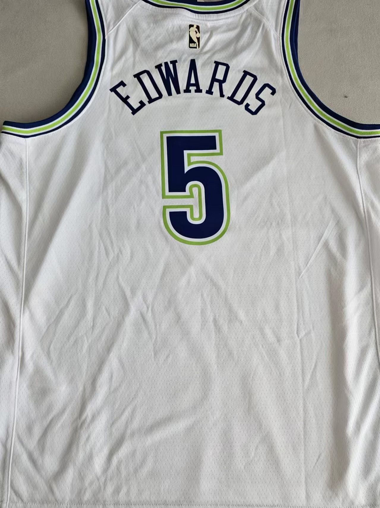 NBA Timberwolves 5 Anthony Edwards Jersey White XL | Grailed