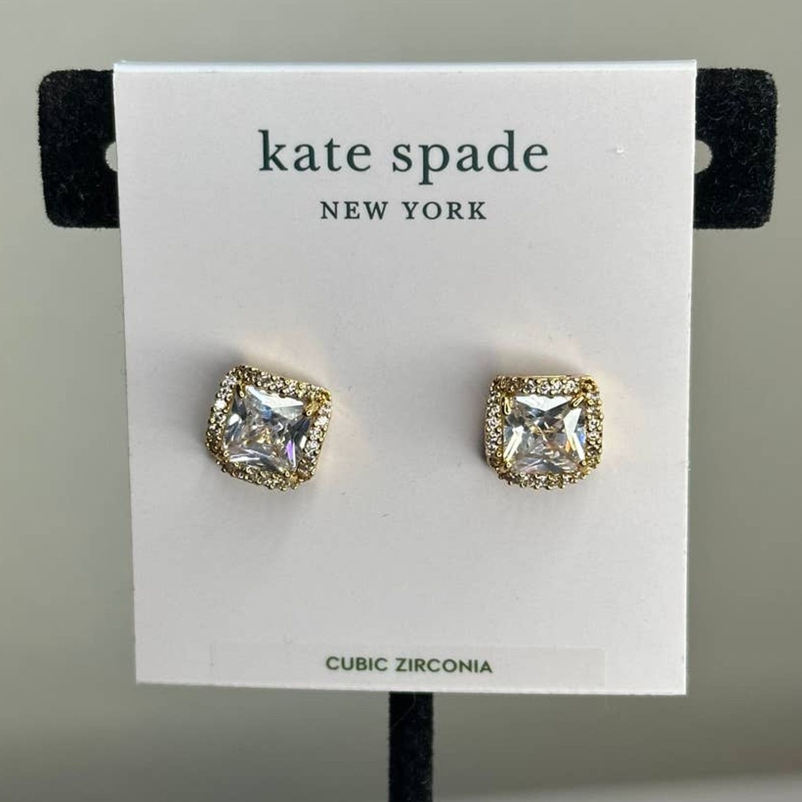 Kate Spade Kate Spade That Sparkle Princess Cut Large Studs Earrings Grailed