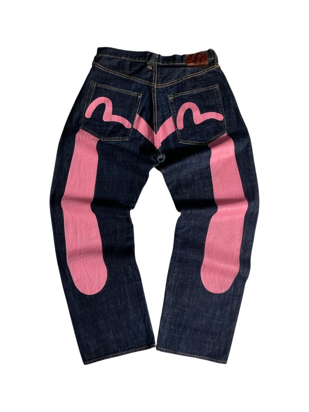 Evisu LAST DROP ‼️ Evisu Daicock Seagulls Pink Special Baggy Pants ...