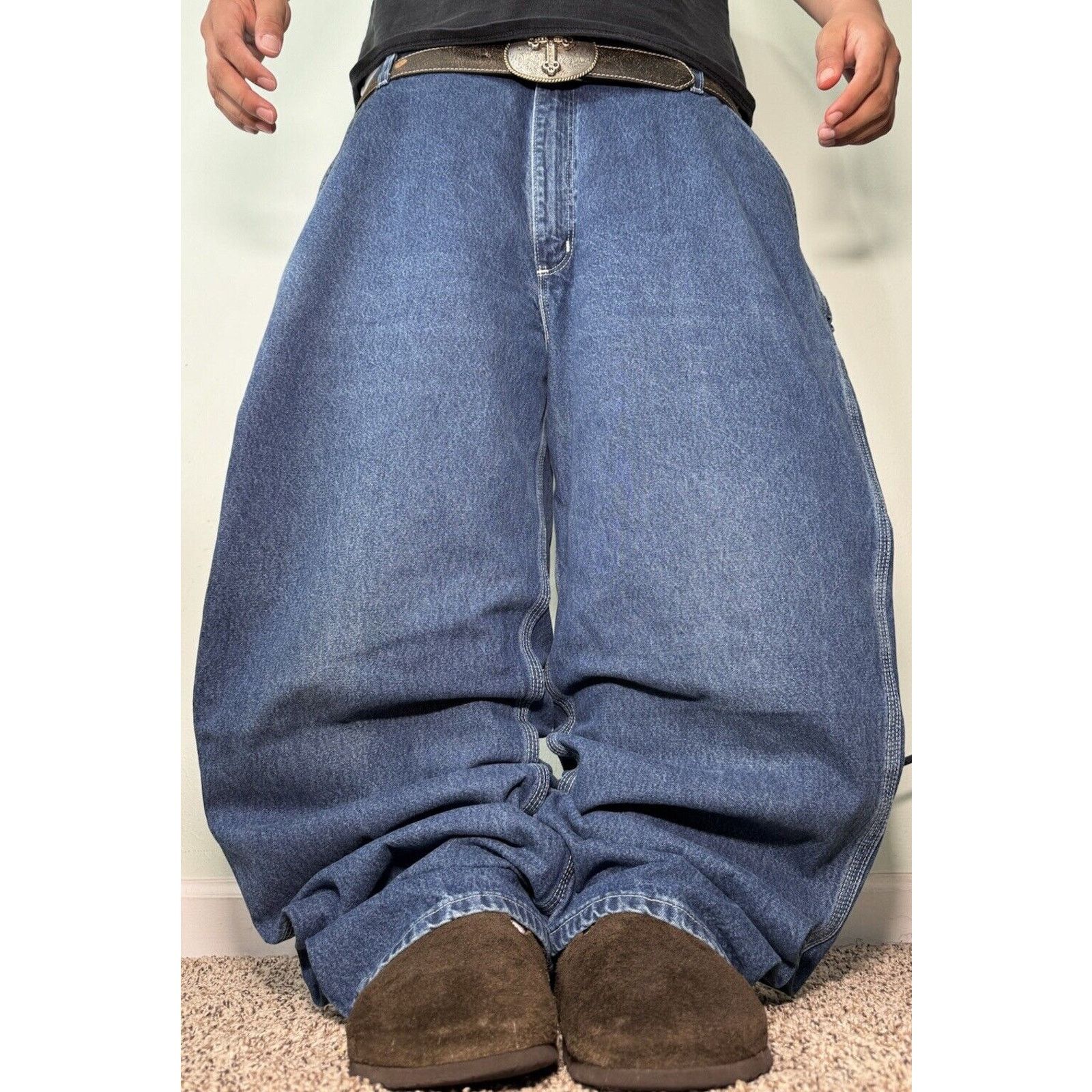 Jnco baggy y2k 42x32 Carhartt jeans Dungaree Fit jnco type | Grailed