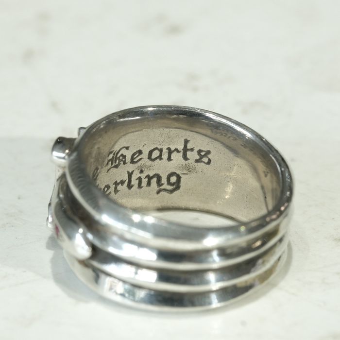 Chrome Hearts CHROME HEARTS DAGGER - RUBY PAVED RING | Grailed