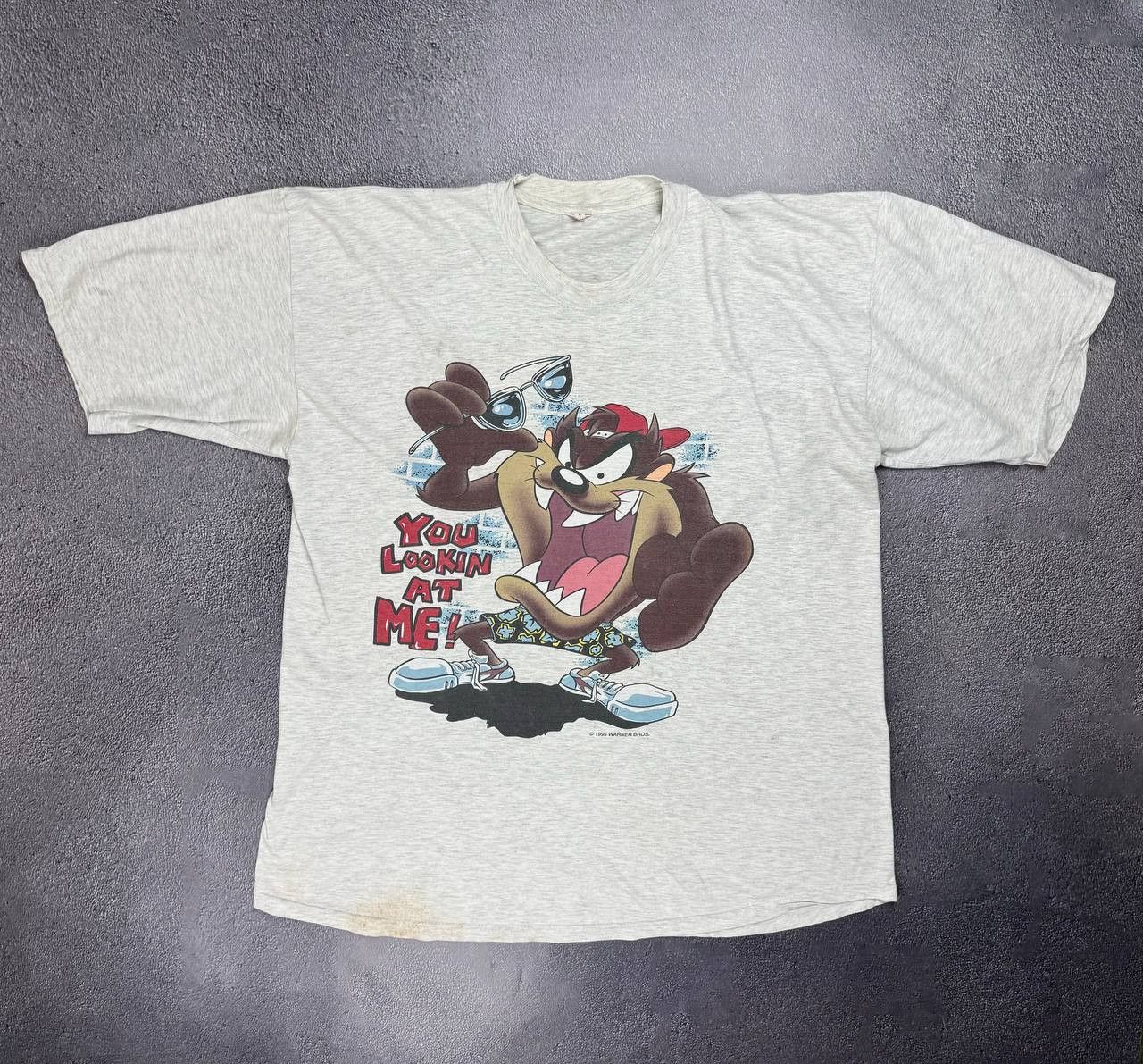 Other Crazy 90’s Vintage Cartoon Taz Looney Toons Tee 1995 XL | Grailed