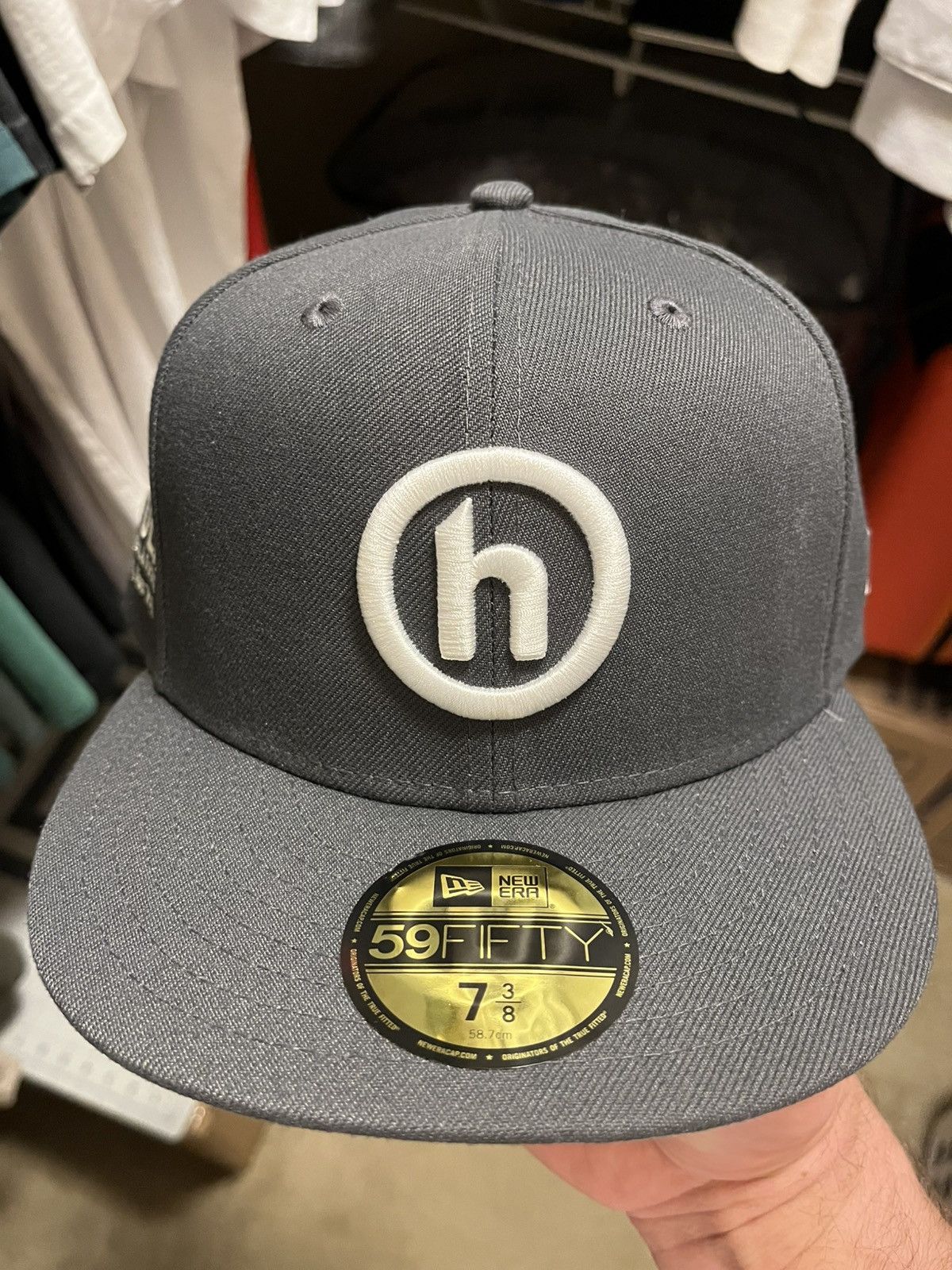 HIDDEN Hidden NY New Era 59Fifty Fitted Hat 7-3/8 Slate Blue | Grailed