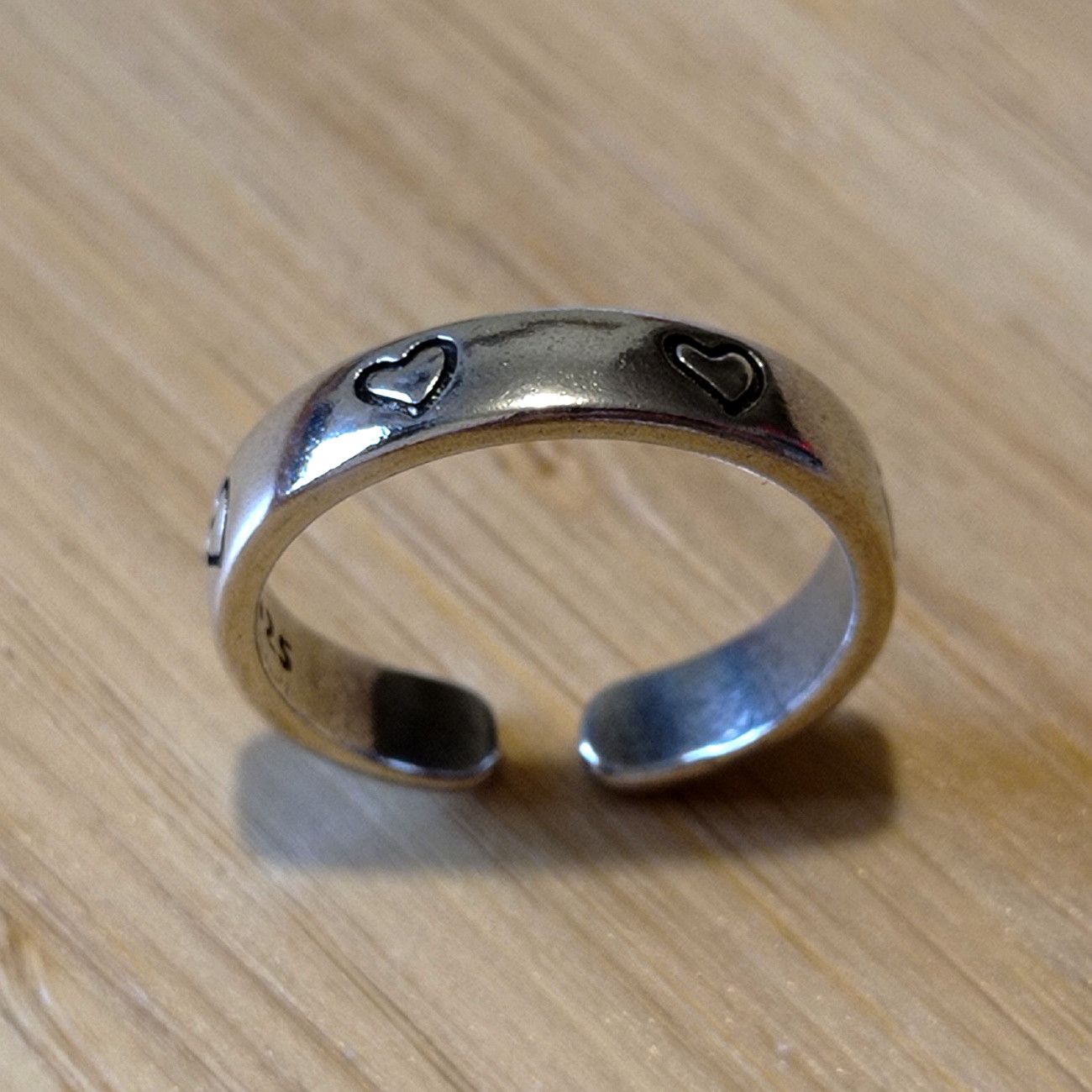 Designer × Silver × Vintage Punk Rock Heart Engraved Silver Ring ...