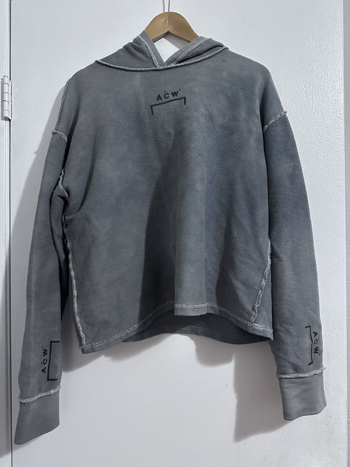 A-COLD-WALL* × Samuel Ross Cropped inside out acw hoodie | Grailed