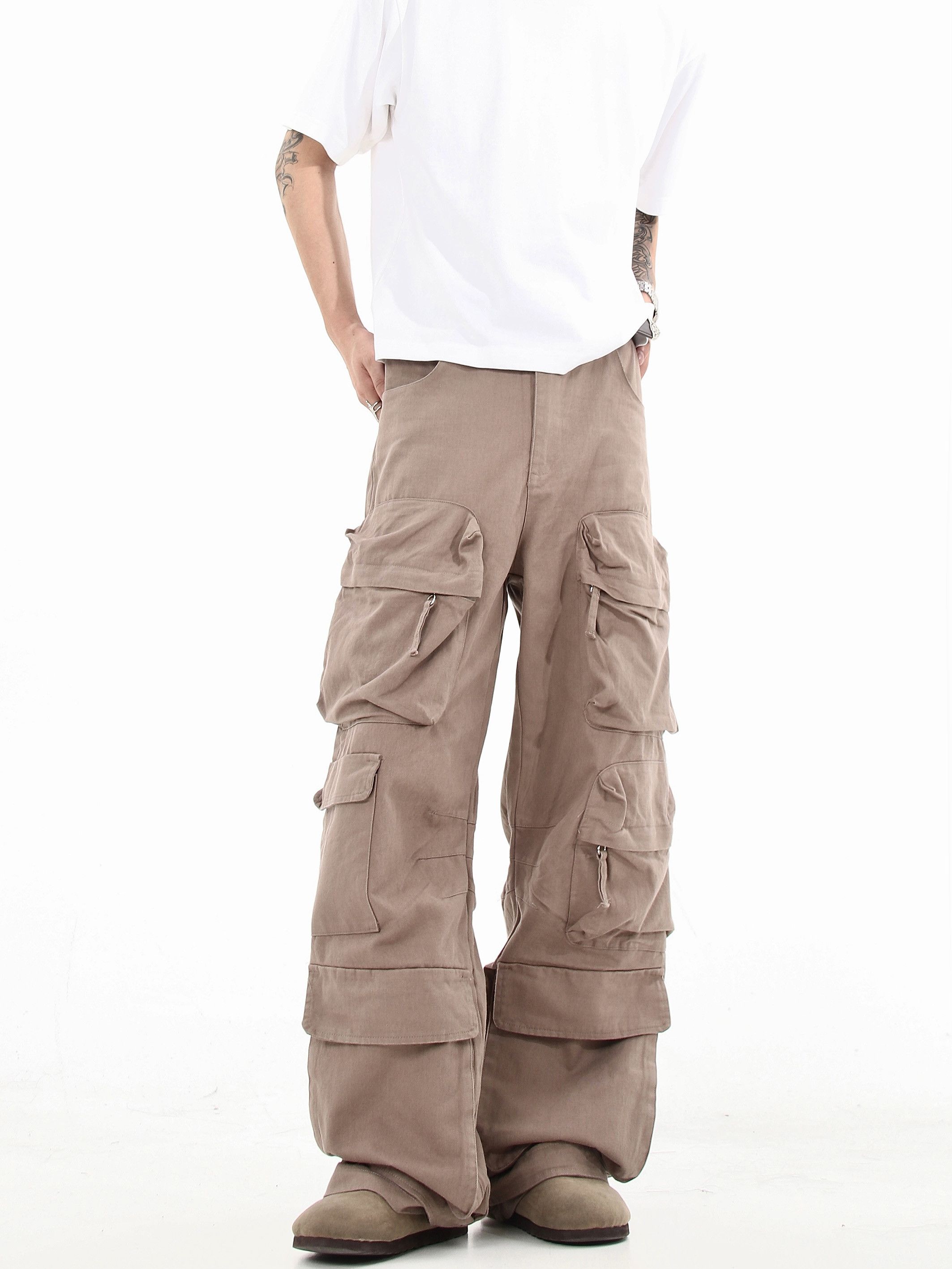 Japanese Brand Cargo Stack Pants | Grailed