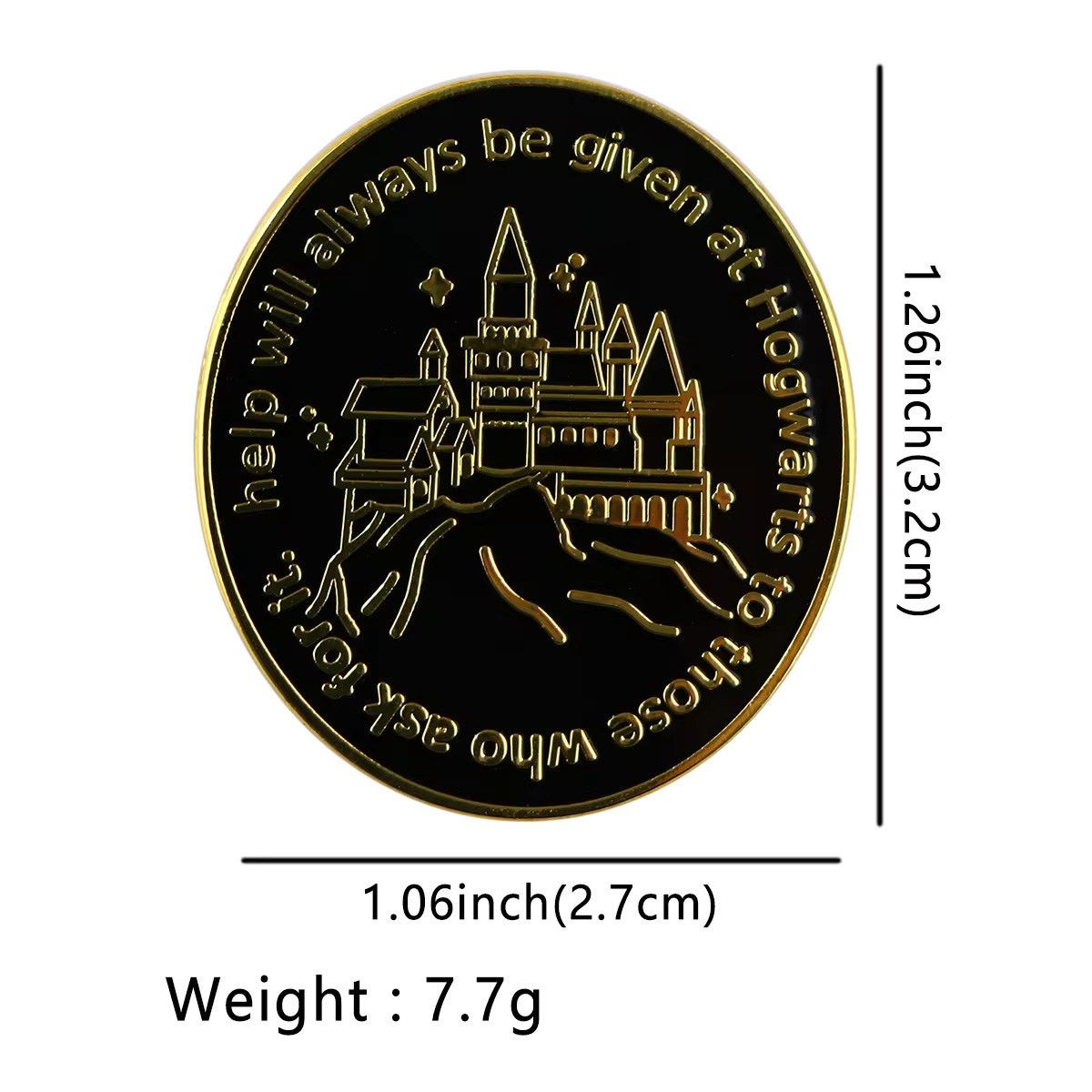 Pins Harry Potter Hogwarts Dumbledore Help Quote Enamel Pin 389-2 | Grailed
