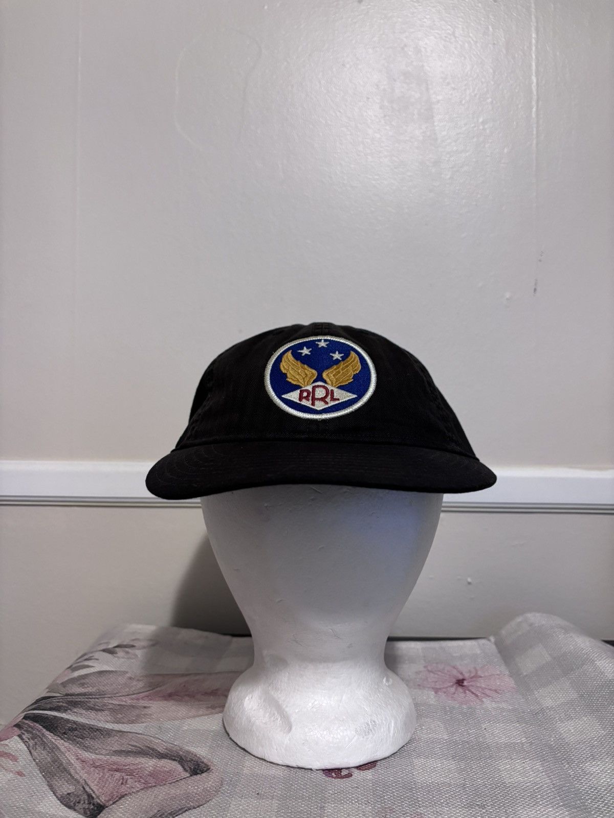 RRL Ralph Lauren Double RL Winged Patch Herringbone Twill Baseball Cap ...