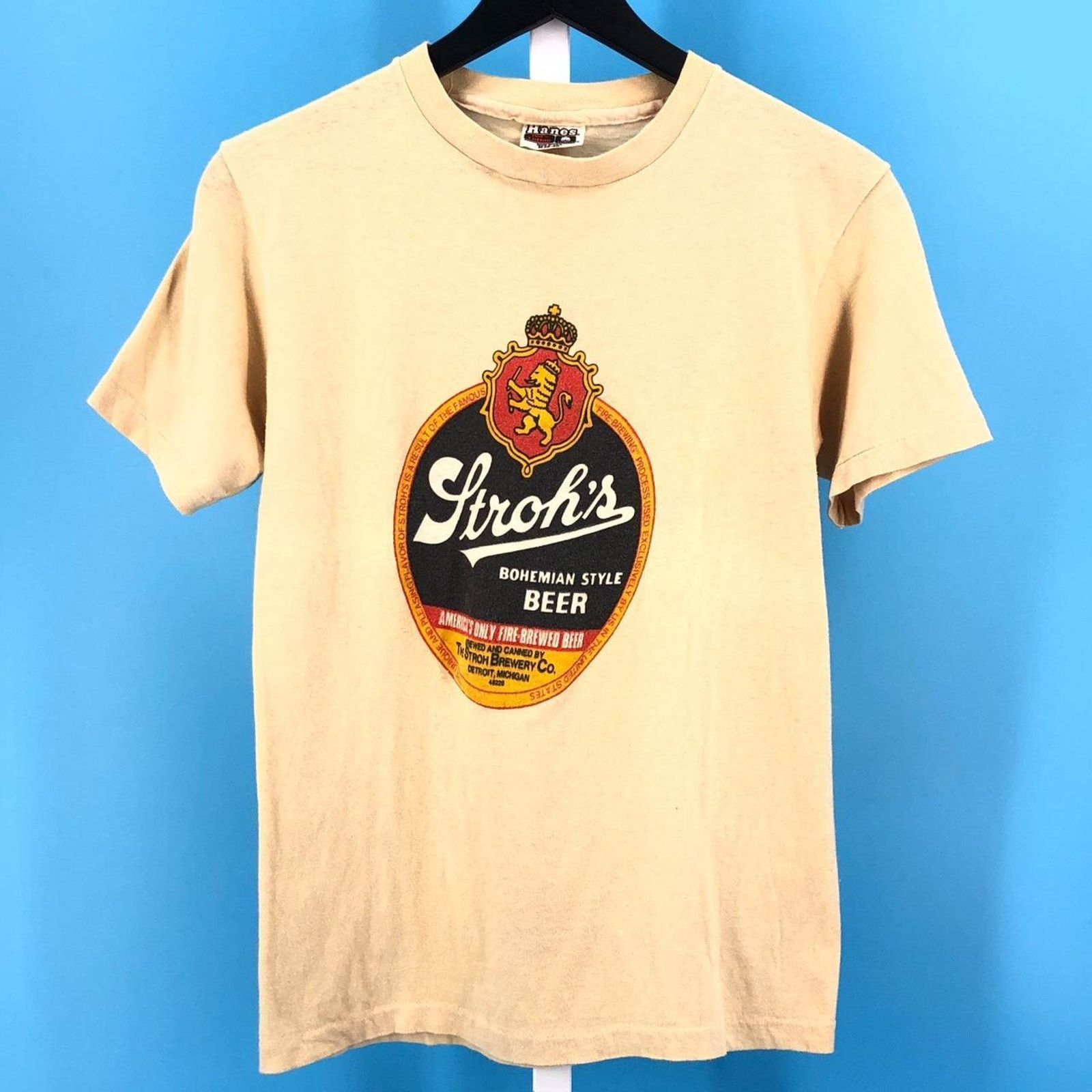Vintage Strohs Bohemian Style Beer tshirt 80s 1980s vintage | Grailed