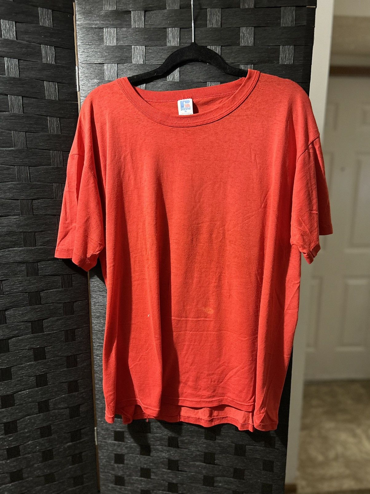 Vintage VTG 80s Russell Athletic Thin ERD Thrashed Worn WIP T-Shirt ...