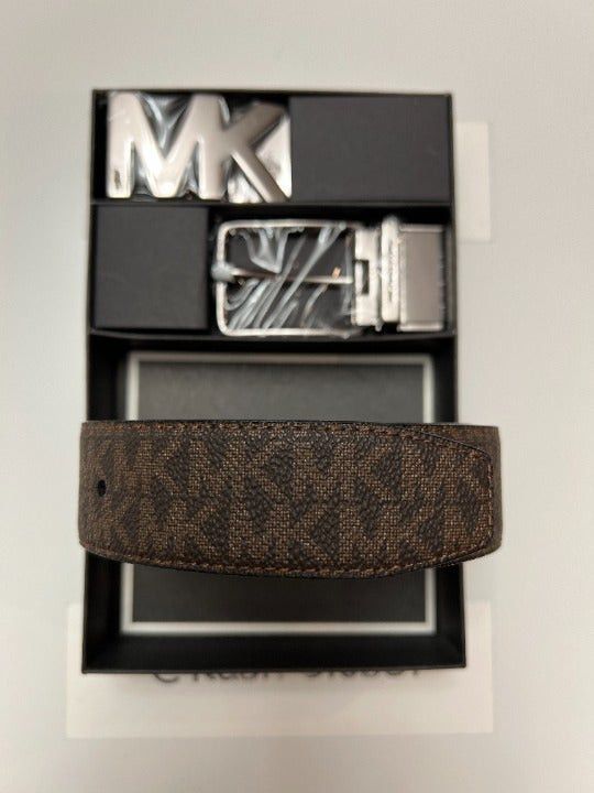Michael Kors Michael Kors Men Belt Set 4 in 1 Logo Box Set Brown /Black ...