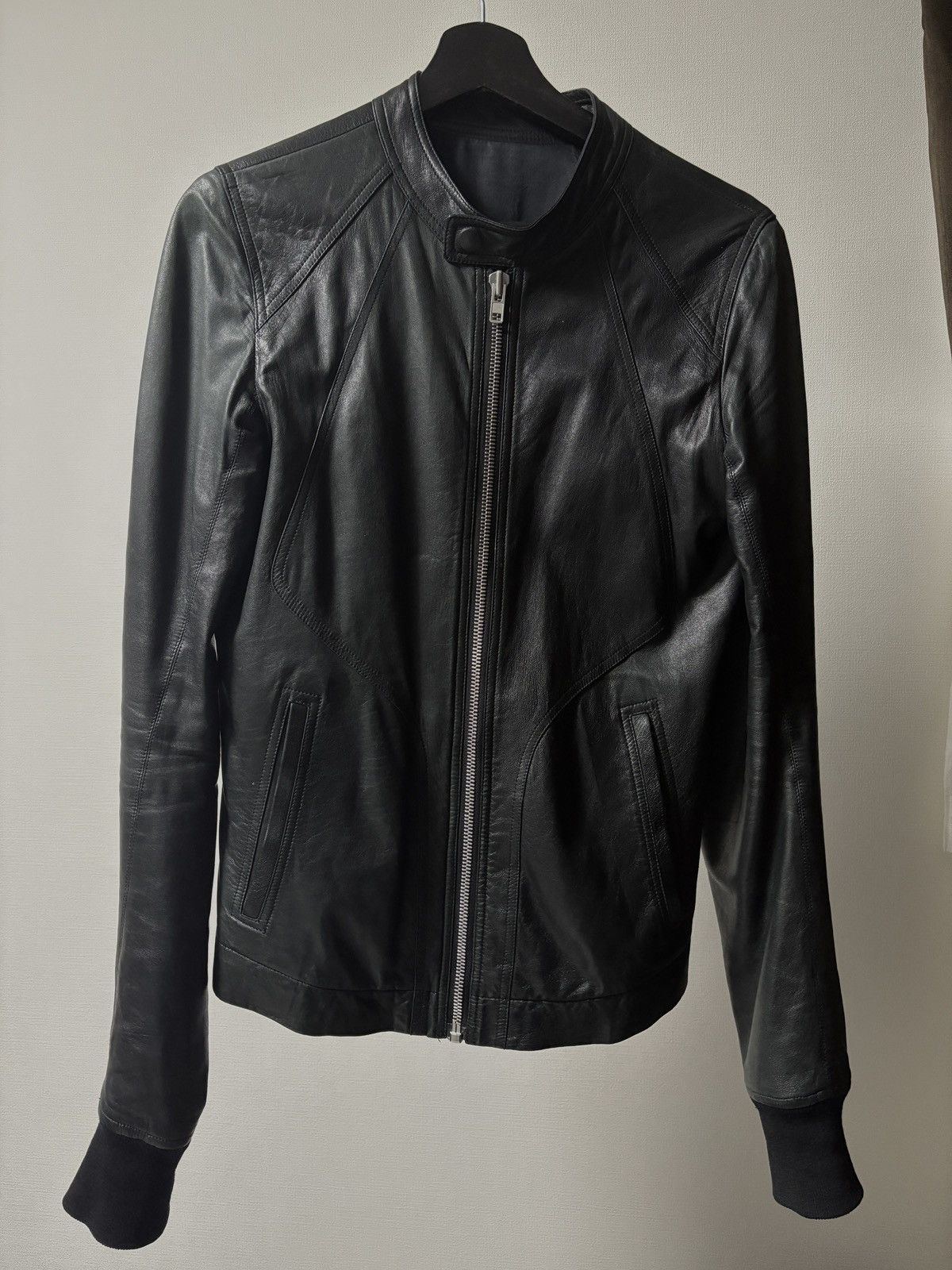 Rick Owens Rick Owens, intarsia leather jacket | Grailed